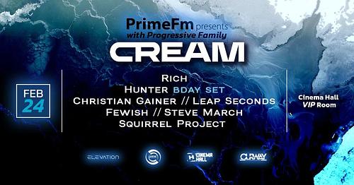 Prime FM pres. CREAM - Cinema Hall/VIP Room - Oneticket