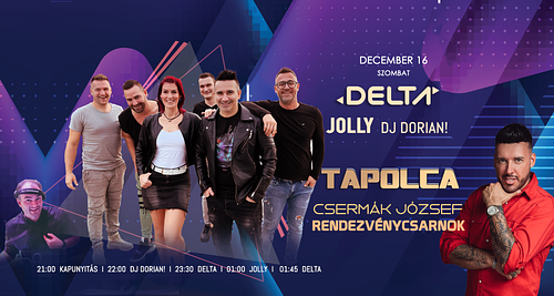 DELTA és JOLLY TAPOLCÁN! // 12.16. - Oneticket